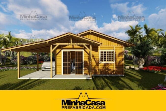 Casas com varanda ao redor a partir de R$22 mil, veja os modelos