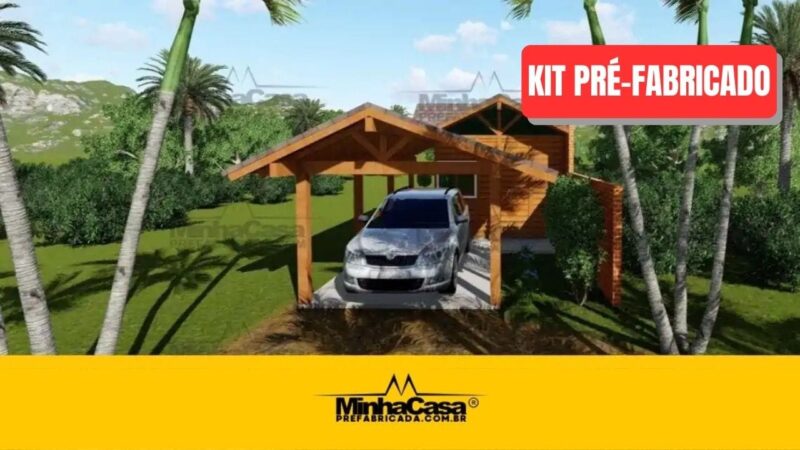 Casas de Madeira Pré-Fabricadas RS: kits a partir de R$9 mil