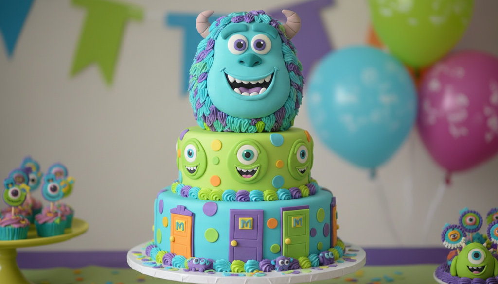 Bolo Monstros S.A.: modelos supercoloridos e dicas