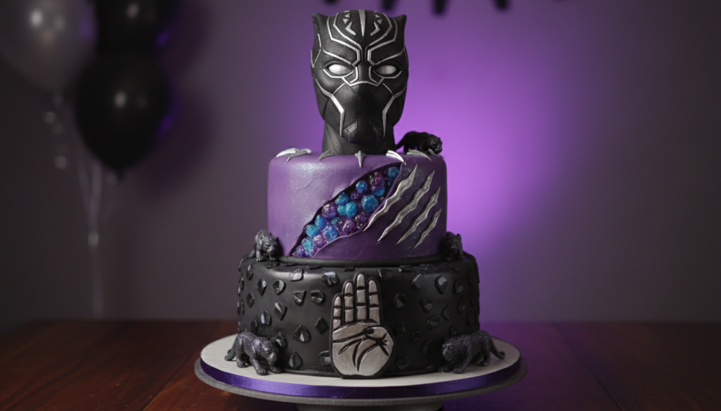 Bolo Pantera Negra: opções e tutoriais heroicos